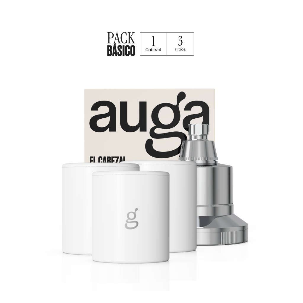 Auga Cabezal de Regadera con Filtro | Piel Suave y Cabello Brillante – AUGA